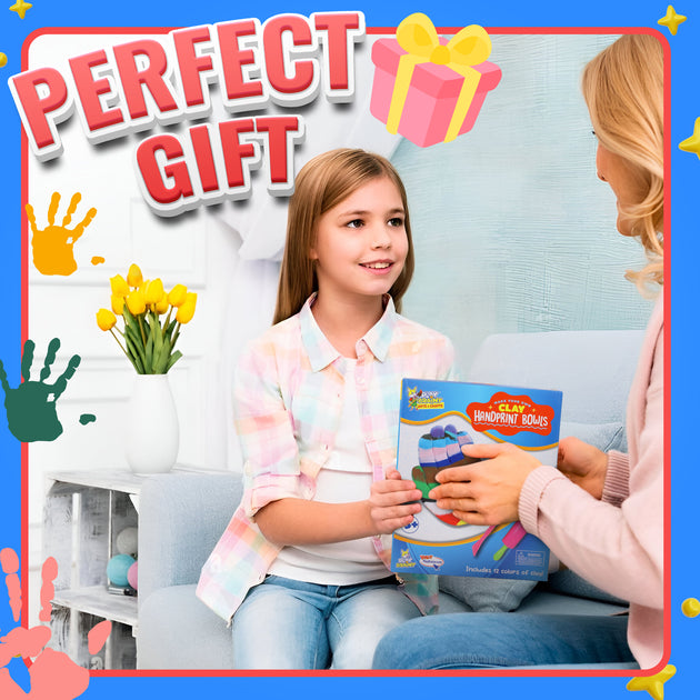 Clay Handprint Bowls Kit for Kids – Play Brainy